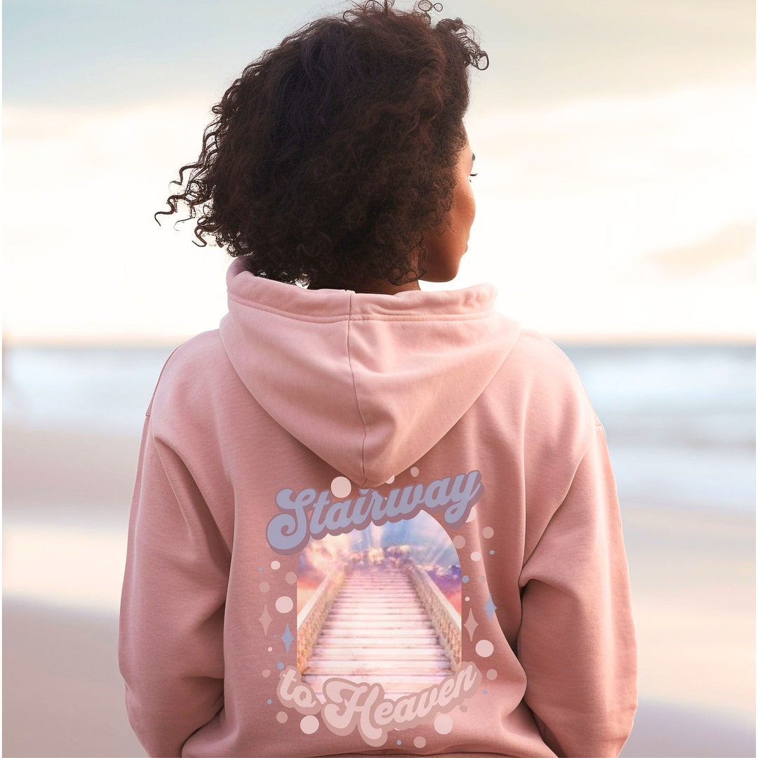 Cozy Hoodie Stairway to Heaven Sweatshirt Long Sleeve Jesus Sweater ...