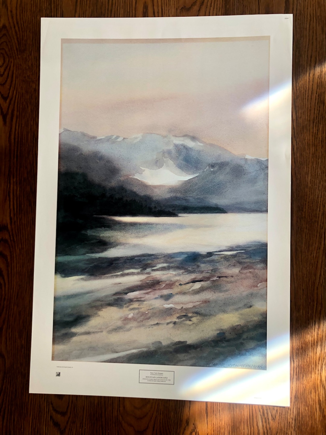 Vintage Nancy Taylor Stonington Print - Mountain Landscape II - Etsy