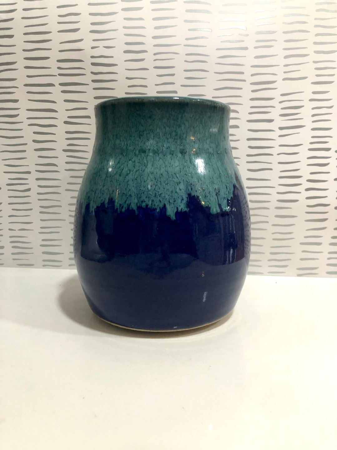 Hand-thrown Blue Glaze Pottery - Etsy