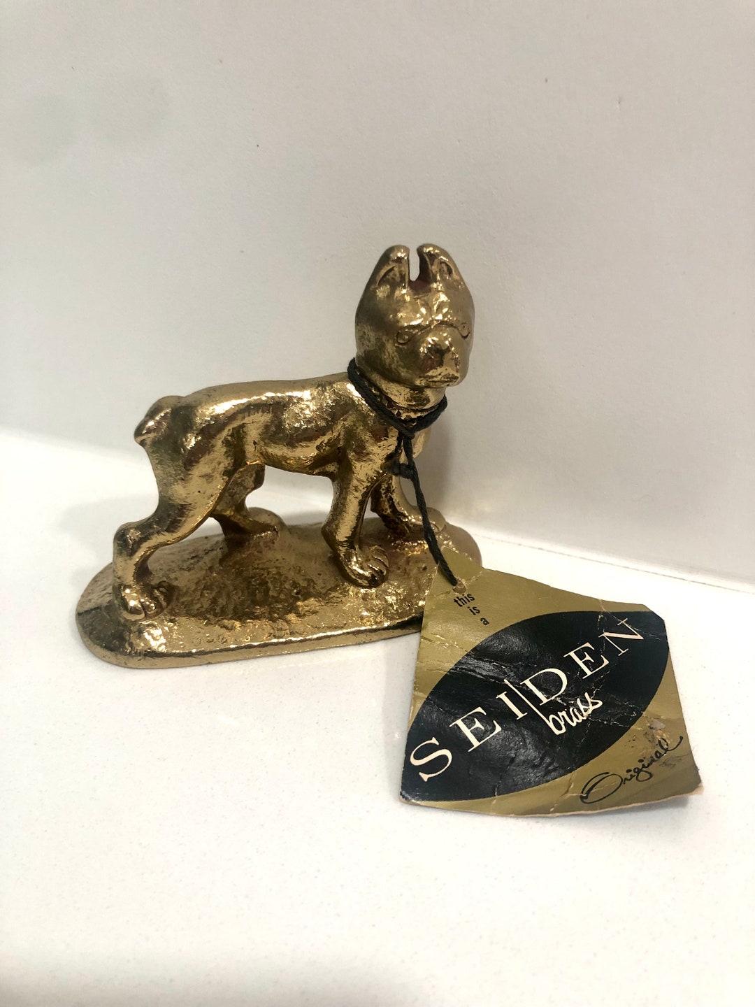 Vintage Seiden Brass Original Bulldog - Etsy
