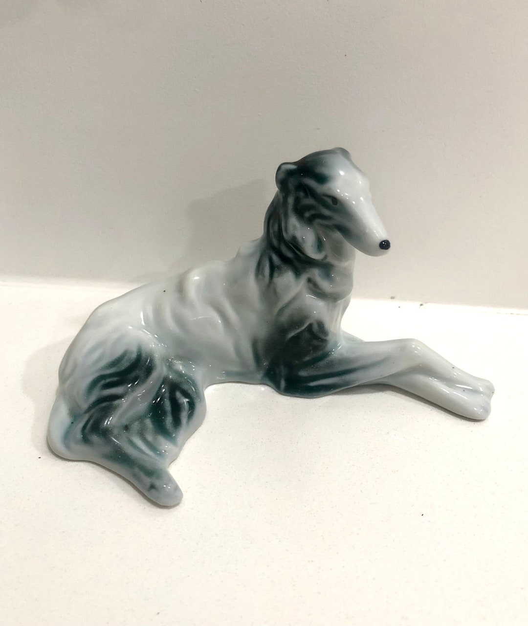Vintage Porcelain Dog Figurine - Etsy