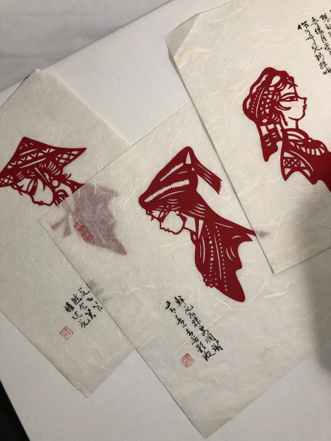 Vintage Mid-century Paper Cut Art (3 Pieces) - Etsy