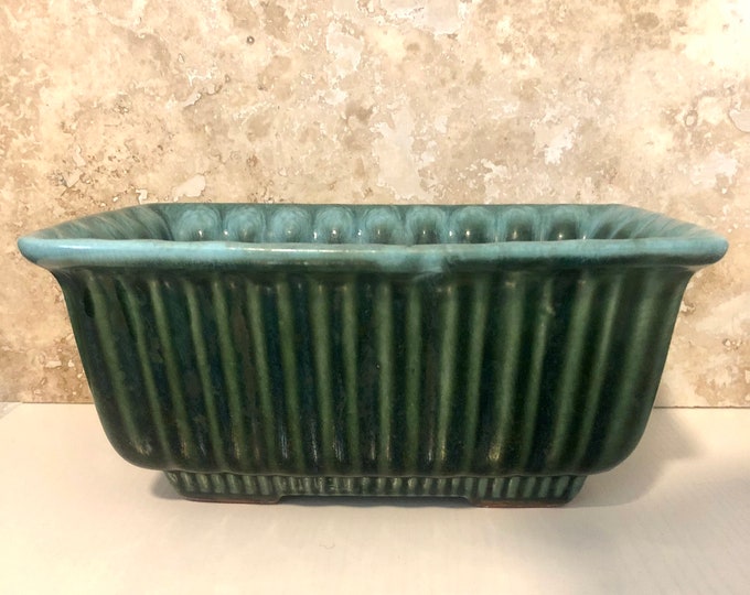 Vintage California Cookson Pottery Green Ceramic Planter CP USA Mid ...