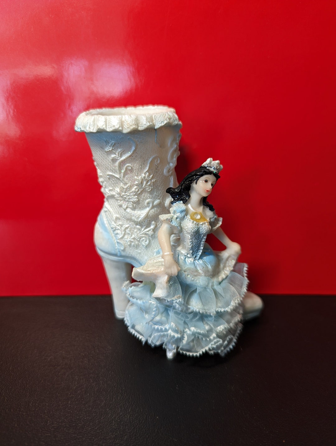 Vintage Figurine; Ballroom Dancer With Dress Boot - Etsy