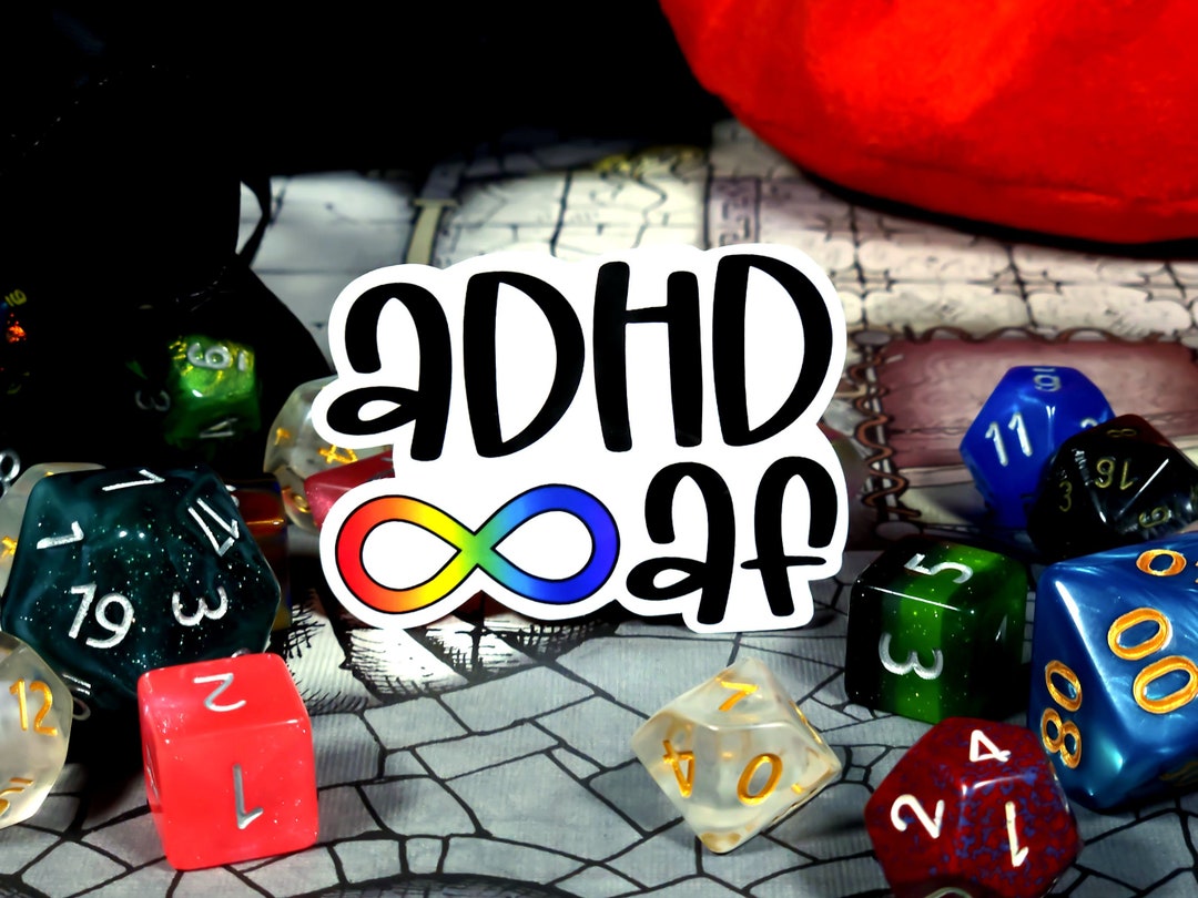 Vinyl Waterproof Sticker | Neurodiversity ADHD Decal | Perfect for ...