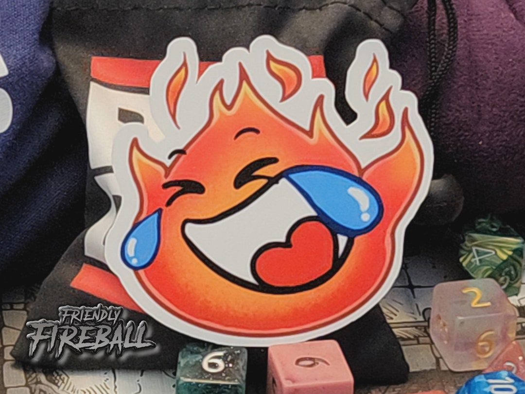 Funny Fireball Sticker | Vinyl & Waterproof for Your Laptop, Water ...