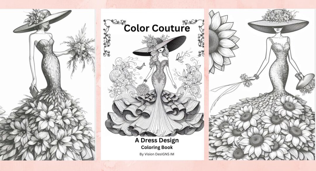 Color Couture Coloring Book (digital Download) - Etsy