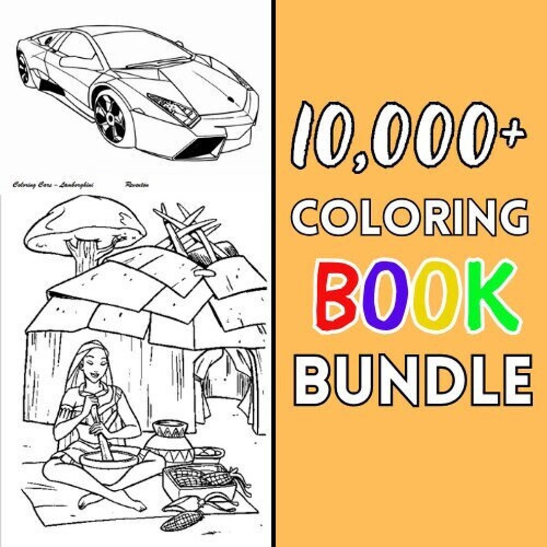 10000 Coloring Books PDF for Kids and Adults İnstant Digital Download ...