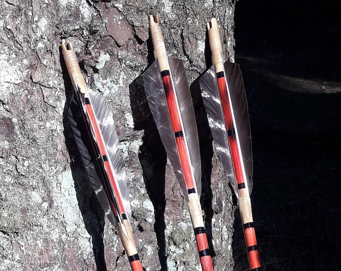 Set of 3 Custom Made Hand Built Primitive Arrows - Etsy