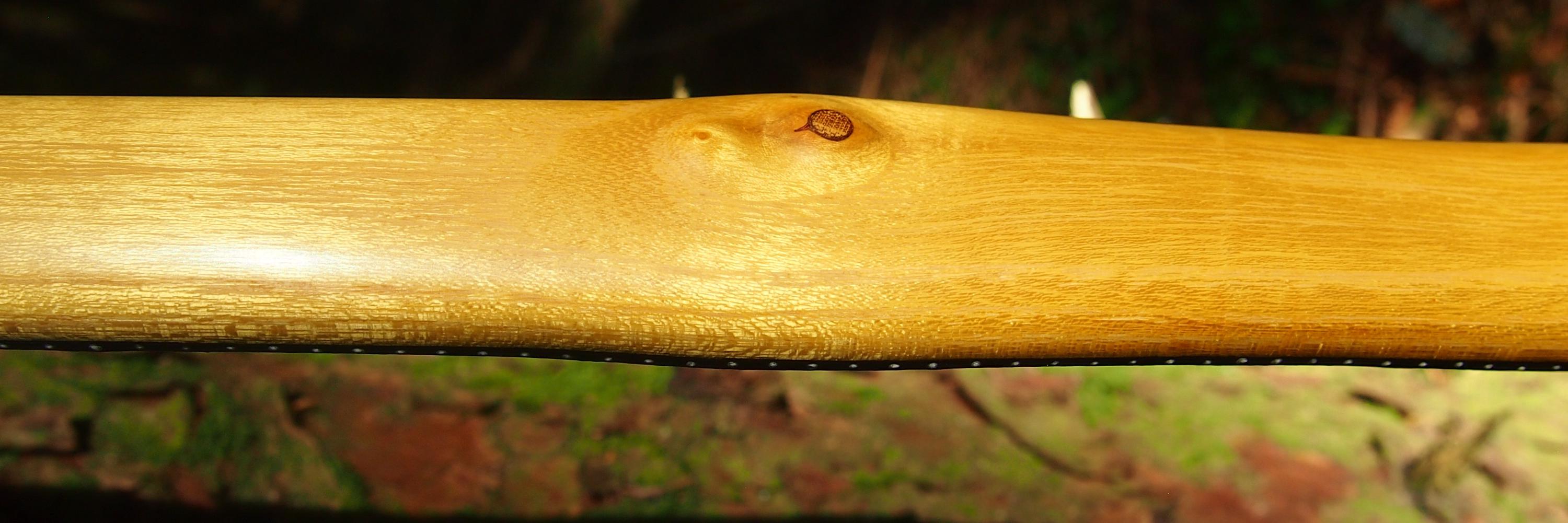 Osage Longbow 52#@27" Sinew and Snake Skin Backed Reflex/deflex ...