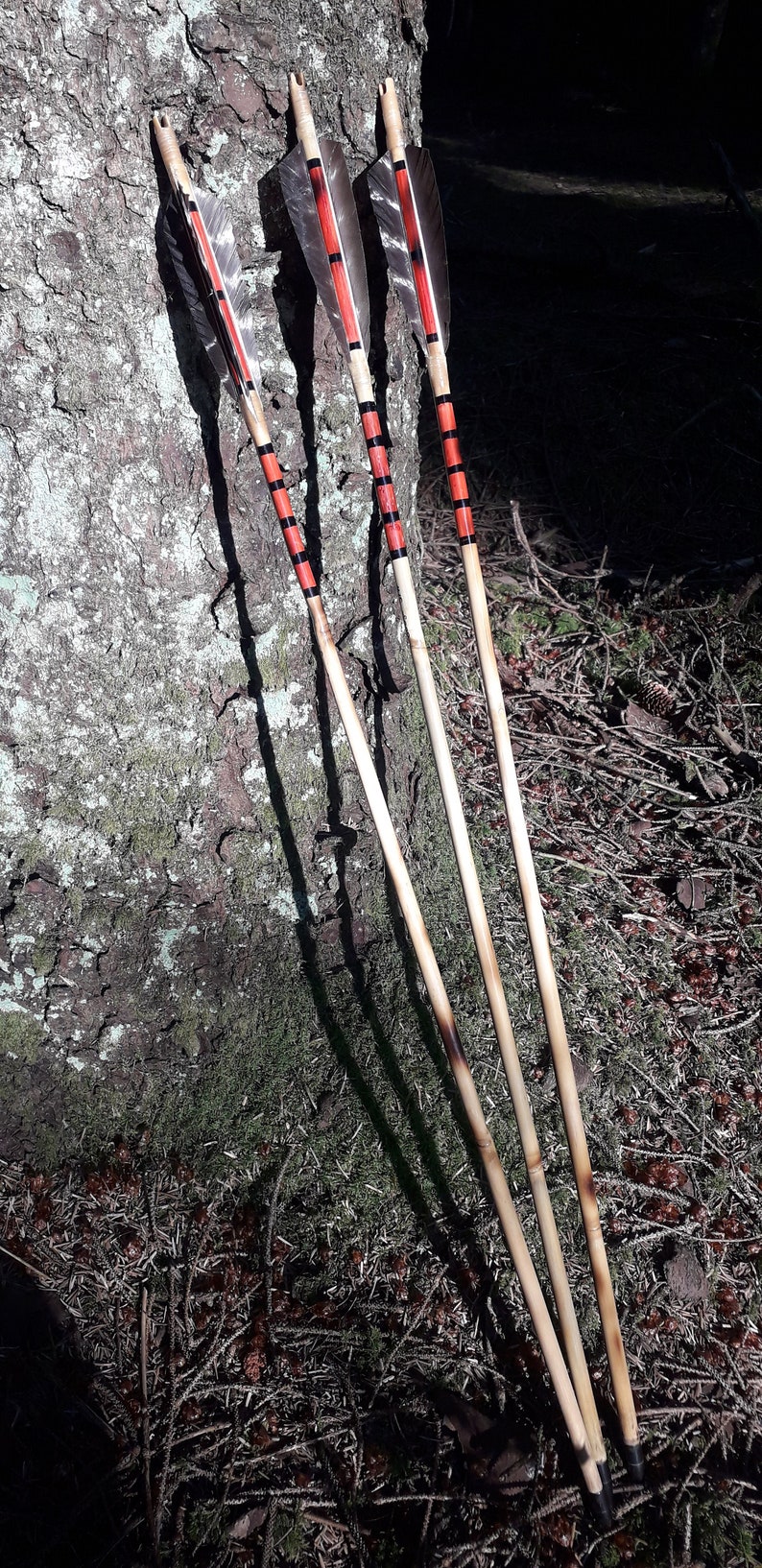 Set of 3 Custom Made Hand Built Primitive Arrows - Etsy