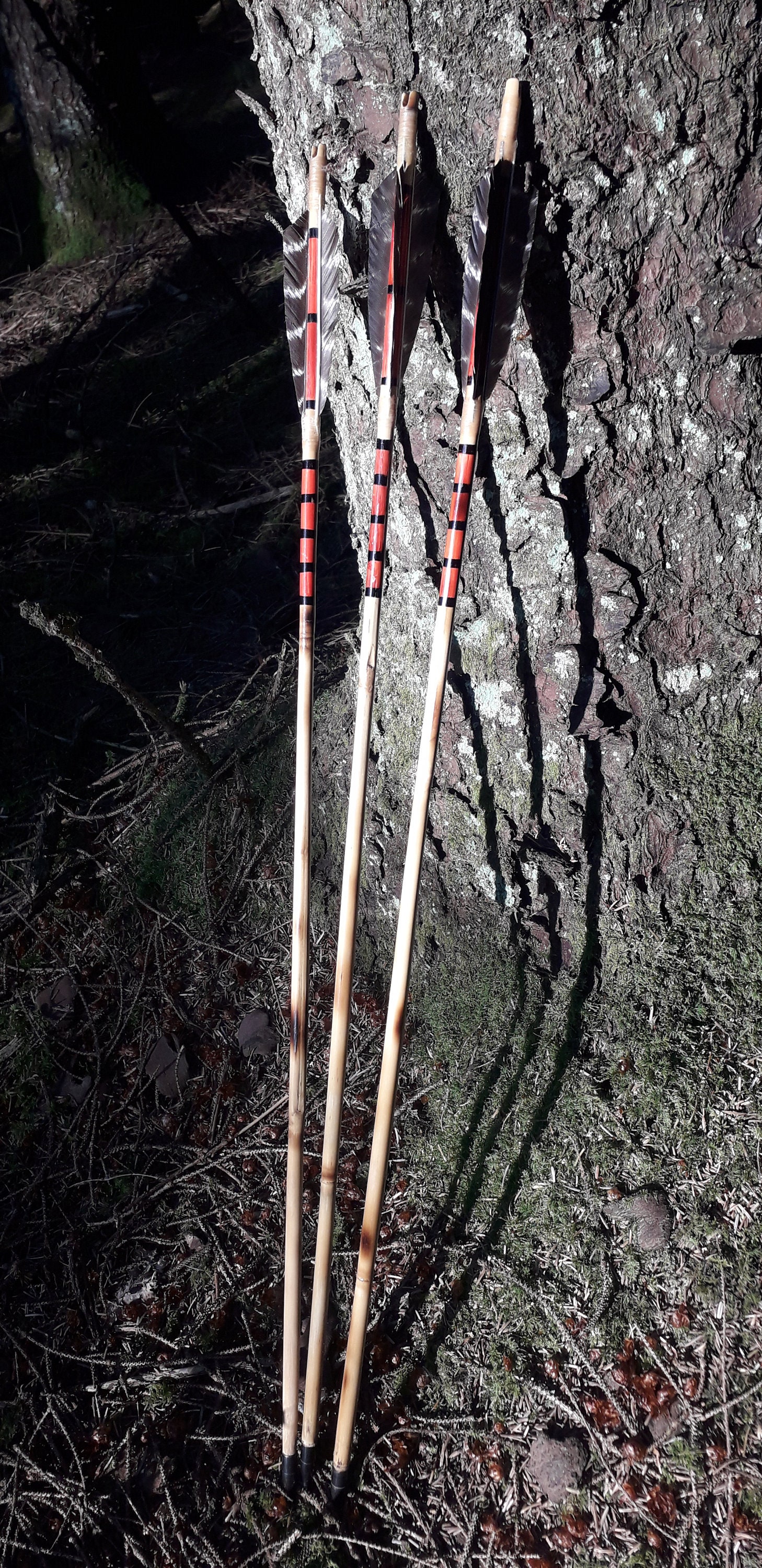 Set of 3 Custom Made Hand Built Primitive Arrows - Etsy