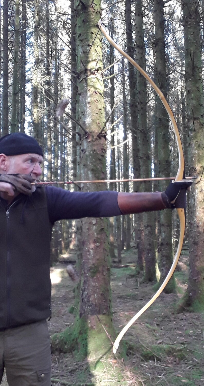 Osage Longbow 52#@27" Sinew and Snake Skin Backed Reflex/deflex ...