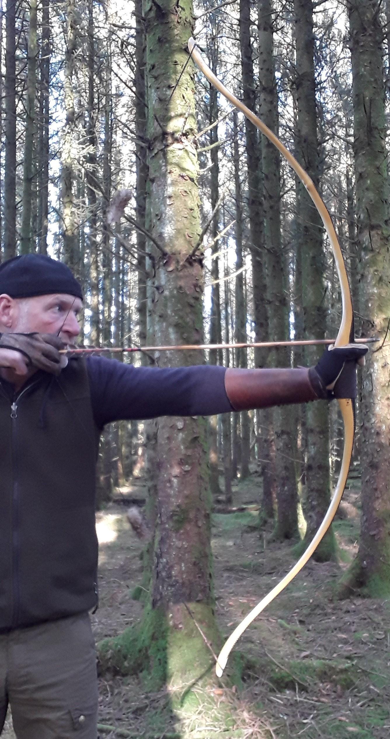 Osage Longbow 52#@27" Sinew and Snake Skin Backed Reflex/deflex ...