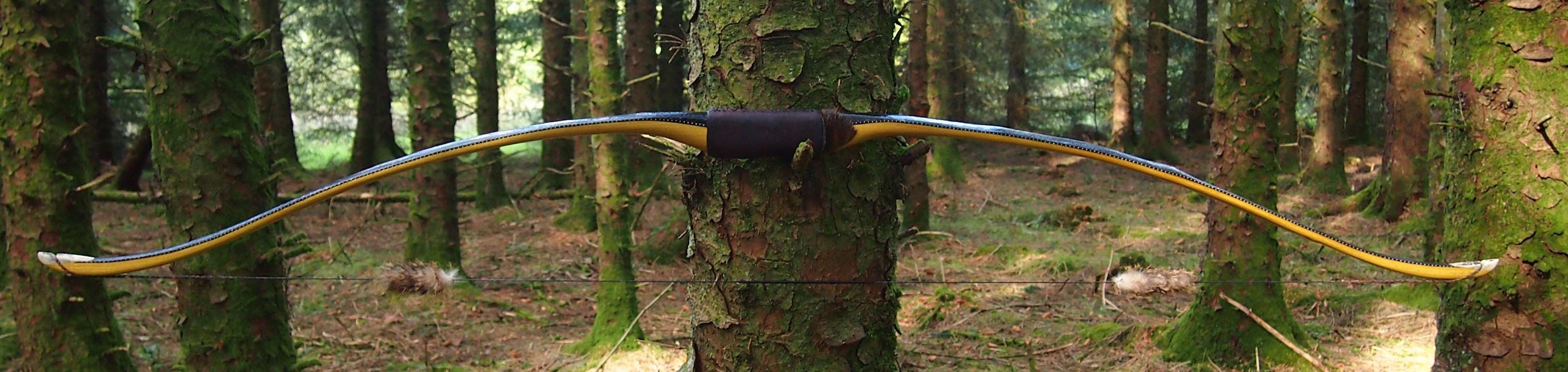 Osage Longbow 52#@27" Sinew and Snake Skin Backed Reflex/deflex ...