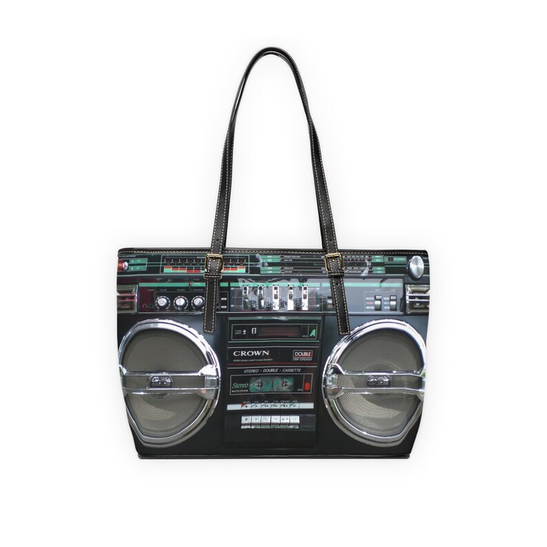 PU Leather Shoulder Bag Boombox Stereo Ghetto Blaster - Etsy