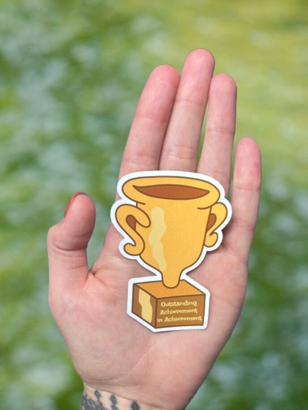 Spongebob, Funny Sticker, Award Sticker, Outstanding Achievement in ...