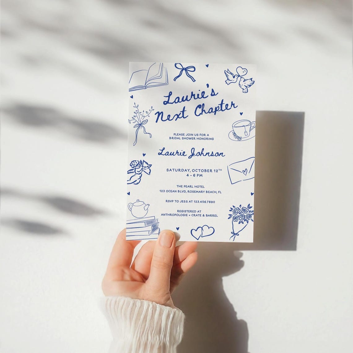 Her Next Chapter Bridal Shower Invitation Template, New Chapter Begins ...