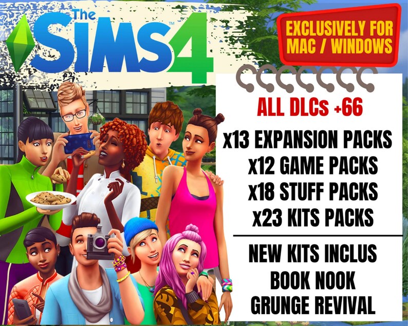The Sims 4 ALL Dlc Expansions /game/stuff / Kits Highschool Years PC ...