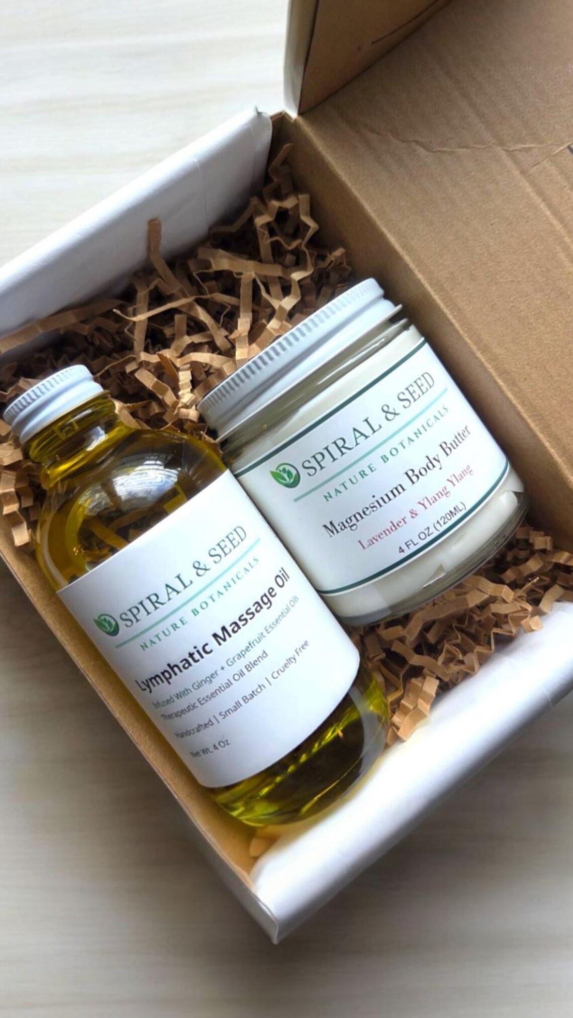 Magnesium Body Butter + Lymphatic Massage Body Oil - Etsy