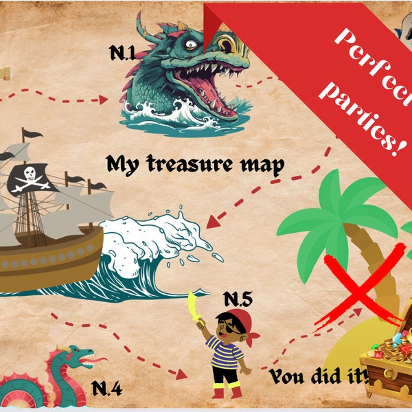 Pirate Treasure Hunt - Etsy