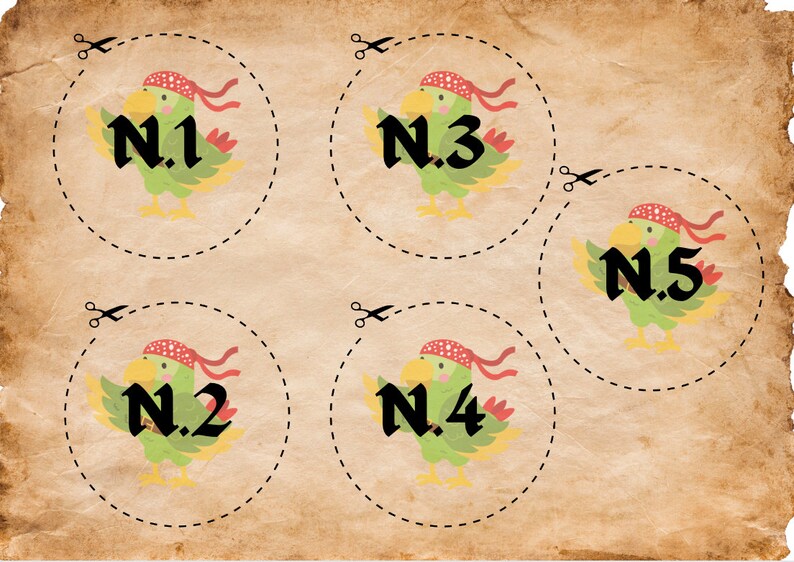 Pirate Treasure Map for Children, Perfect for Parties and Scavenger ...