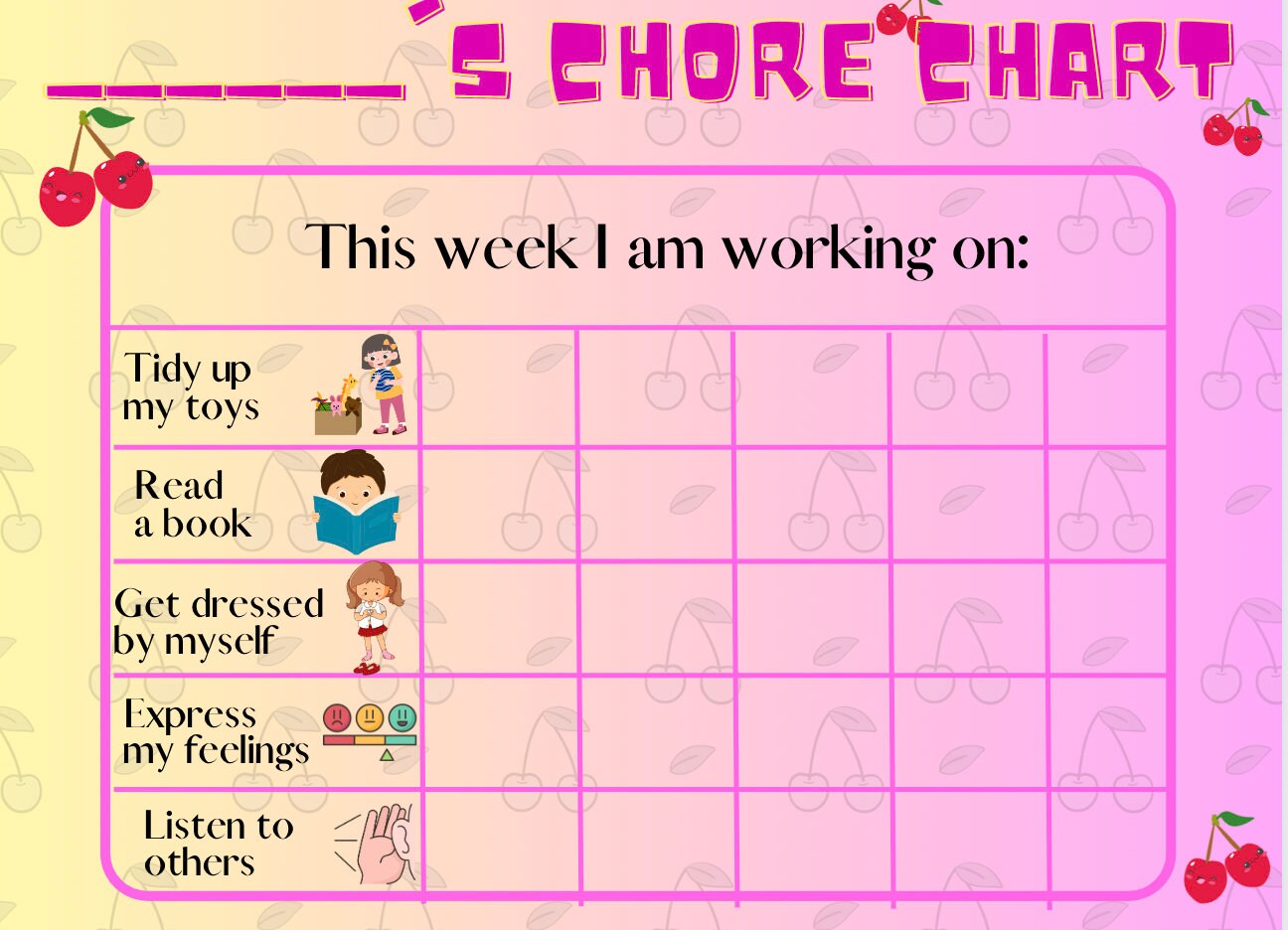 Gentle Parenting Reward Chart for Child - Etsy