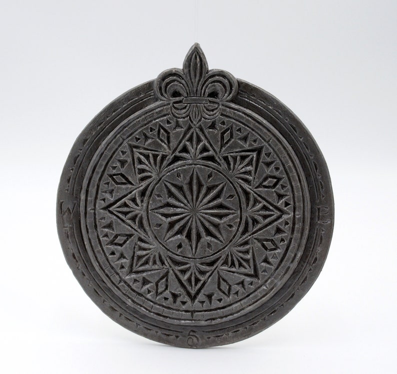 Compass Rose Ceramic Sculpture 6" X 7.5" X 3/8" - Etsy