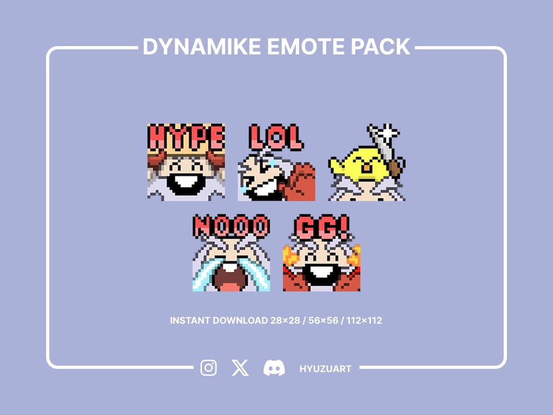 Brawl Stars Dynamike Set | Pixel Emotes | Twitch | Discord | Youtube ...