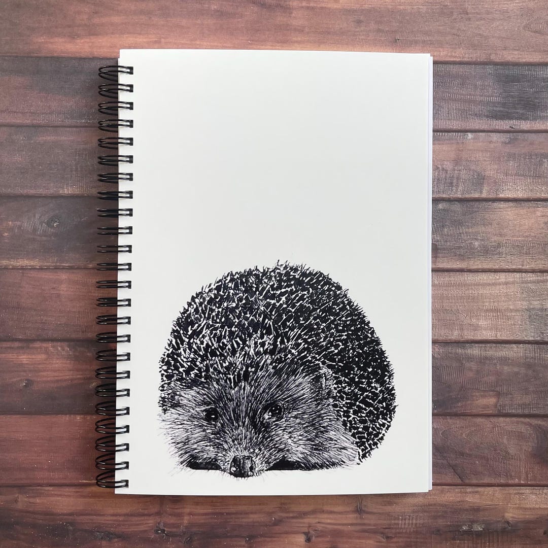 Hedgehog - Notebook - Etsy