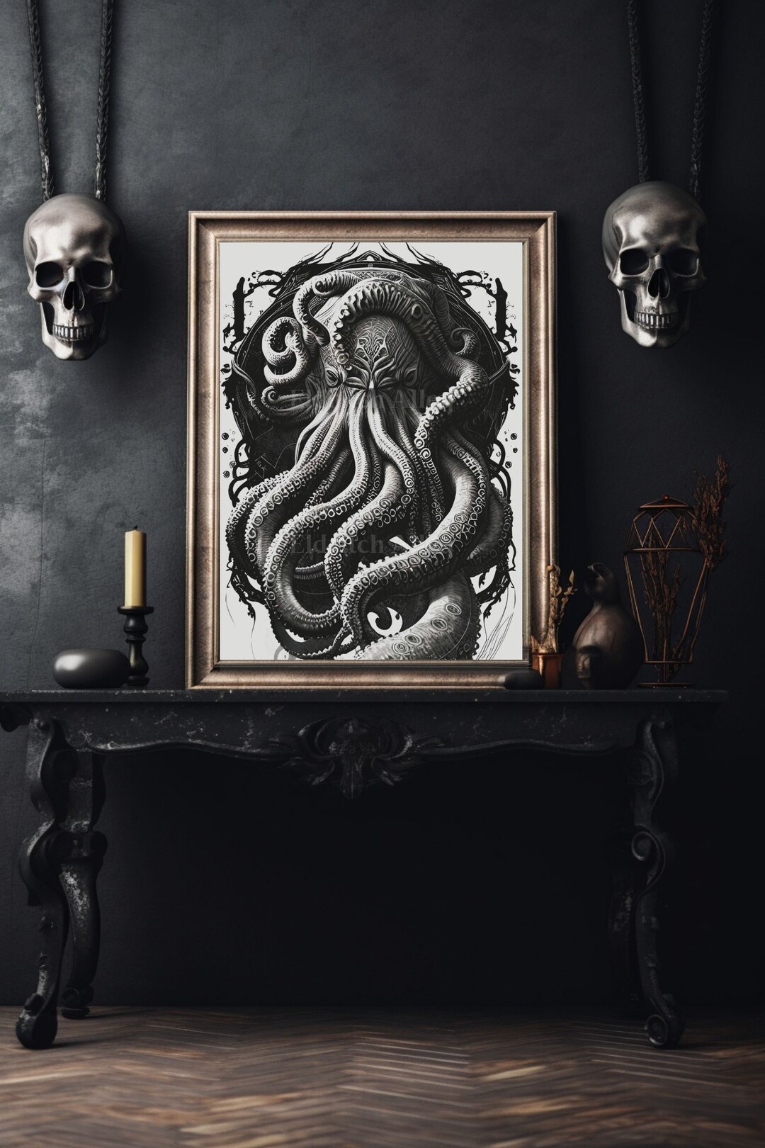 DIGITAL DOWNLOAD / Cthulhu Printable Poster / Lovecraftian Art - Etsy