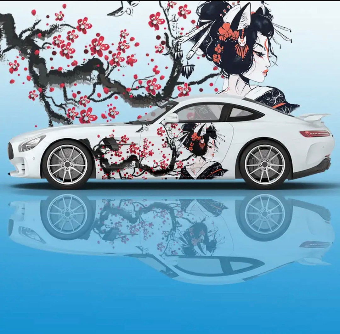 JDM Samurai Sakura Car Side Decals for Universal Fit. Decals - Etsy