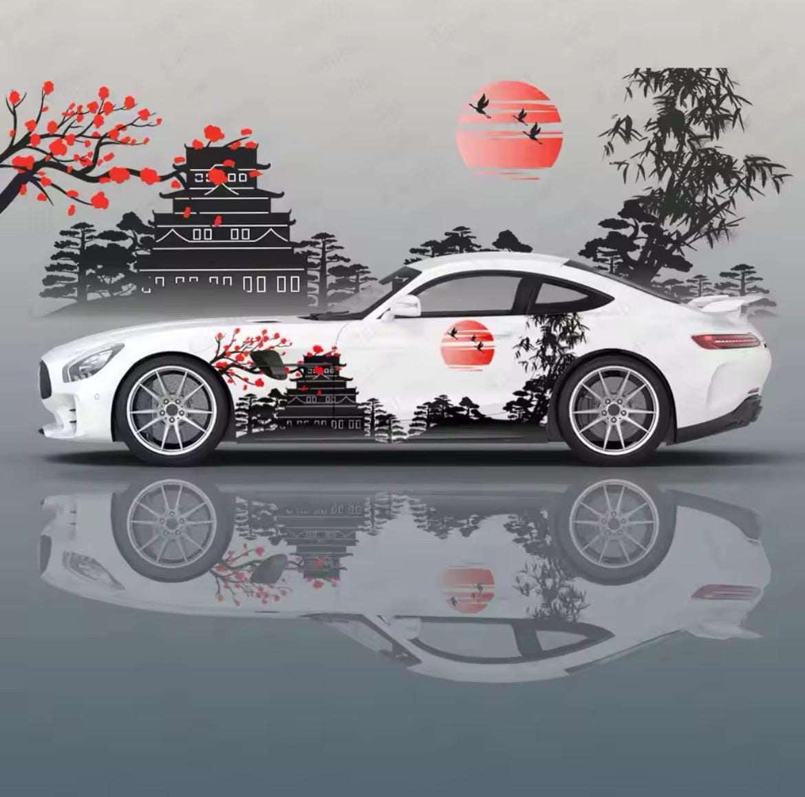 JDM Samurai Sakura Car Side Decals for Universal Fit. Decals for Honda ...