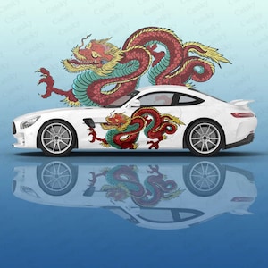 Dragon JDM Samurai Car Decal; Universal Fit Custom Car Decals for All ...