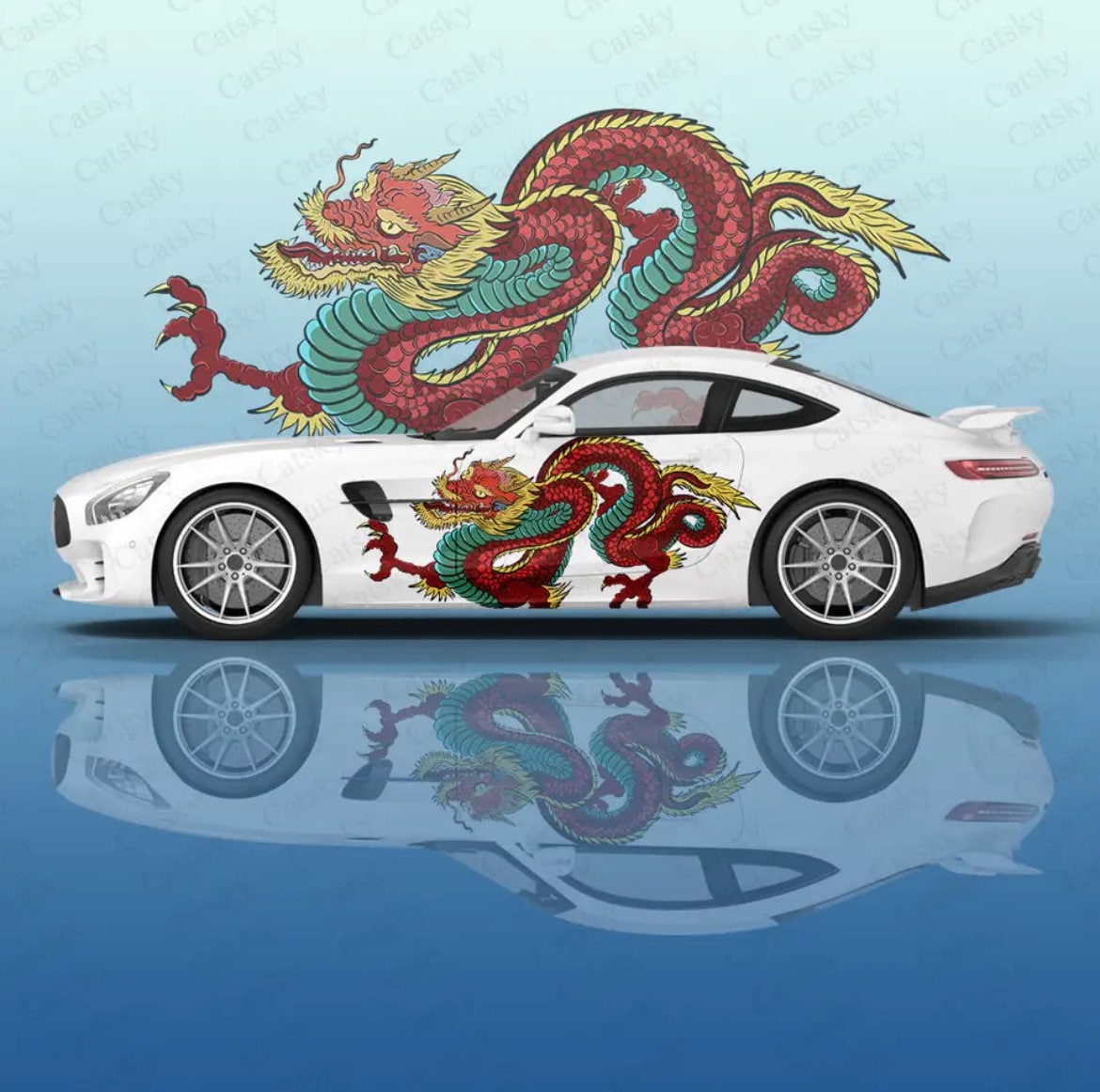 Dragon JDM Samurai Car Decal Universal Fit Custom Car Decals for All ...