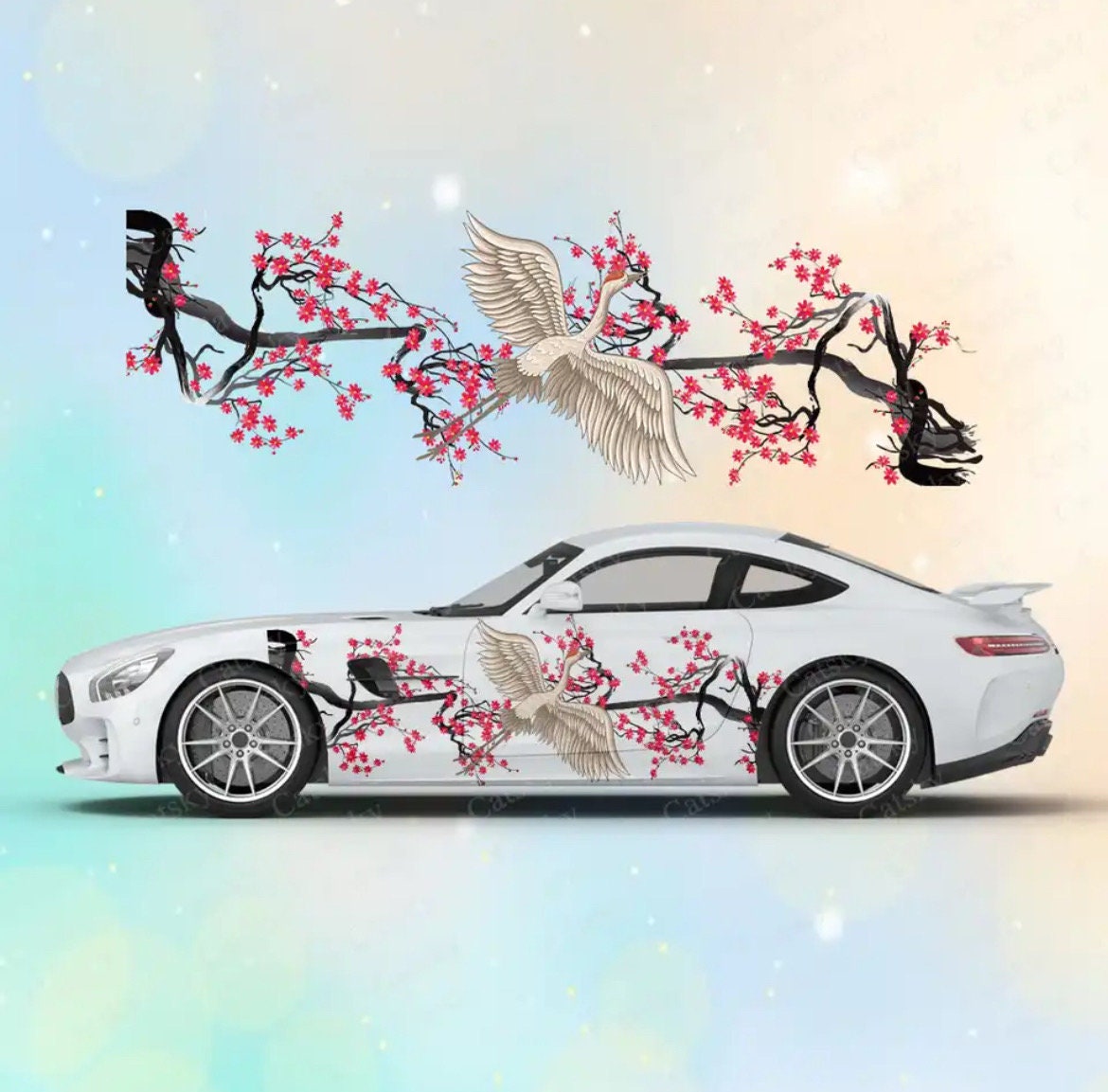 JDM Samurai Sakura Car Side Decals for Universal Fit. Decals for Honda ...