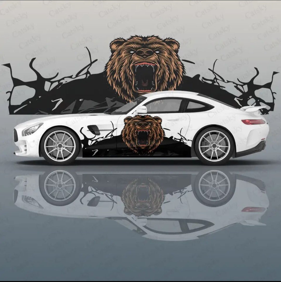 Ferocious Bear Animal Car Decal Cool Car Decal for All Cars - Etsy
