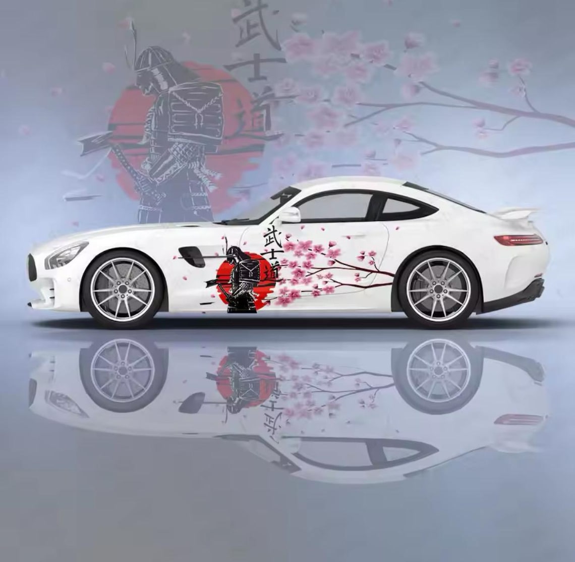 JDM Samurai Sakura Car Side Decals for Universal Fit. Decals for Honda ...