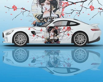 JDM Samurai Sakura Car Side Decals for Universal Fit. Decals - Etsy