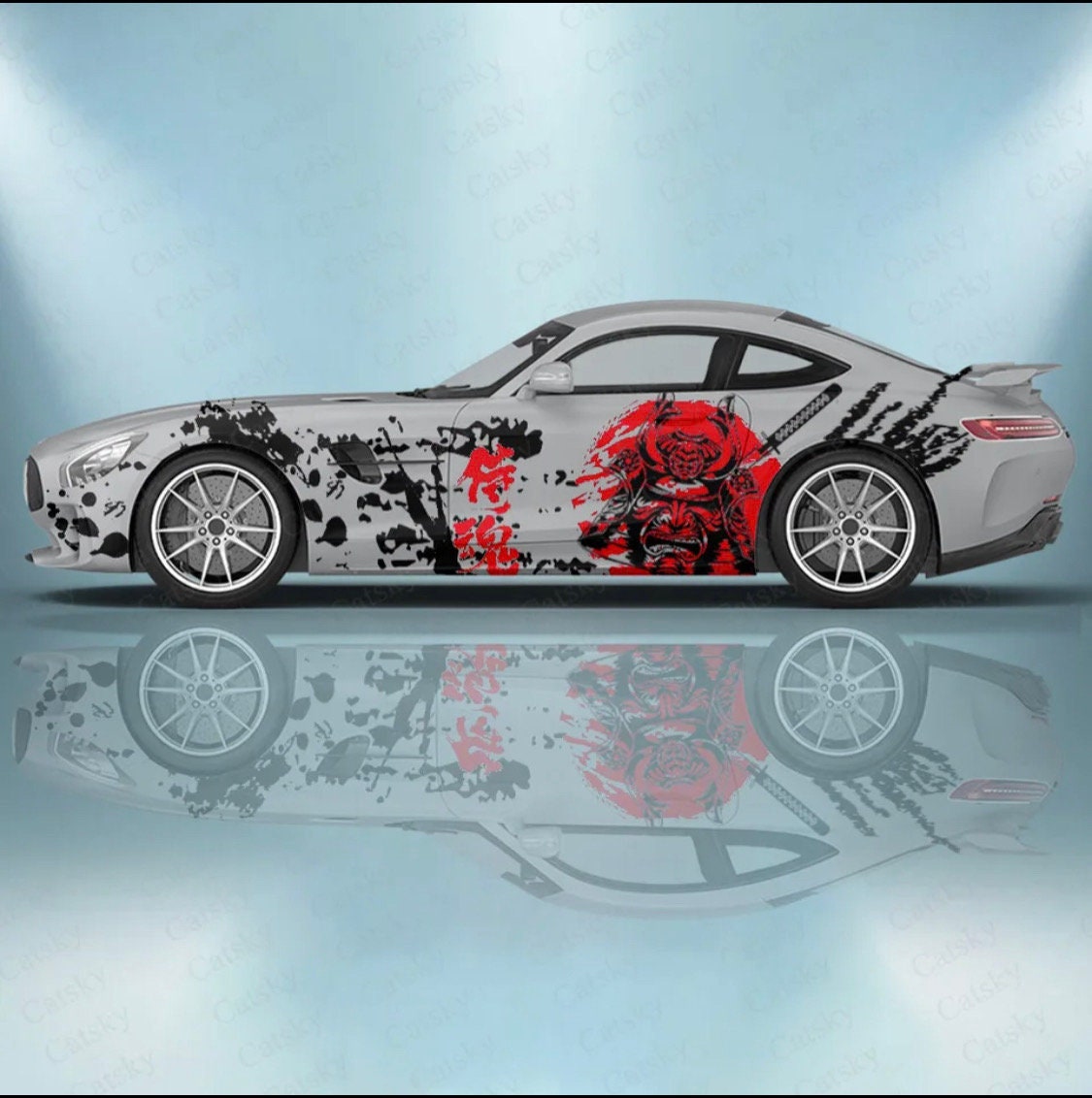 JDM Samurai Decal for Car, Samurai Side Car Decals, Cool Car Decals ...