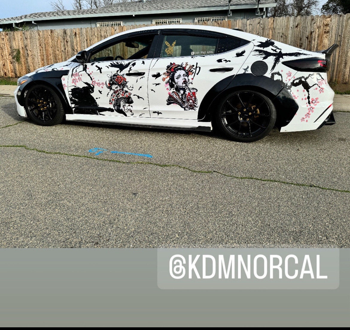 JDM Samurai Sakura Car Side Decals for Universal Fit. Decals for Honda ...