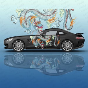 Dragon JDM Samurai Car Decal; Universal Fit Custom Car Decals for All ...