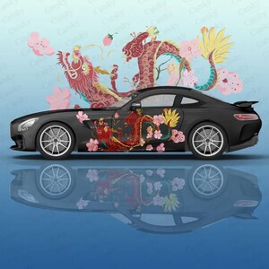 Dragon JDM Samurai Car Decal; Universal Fit Custom Car Decals for All ...