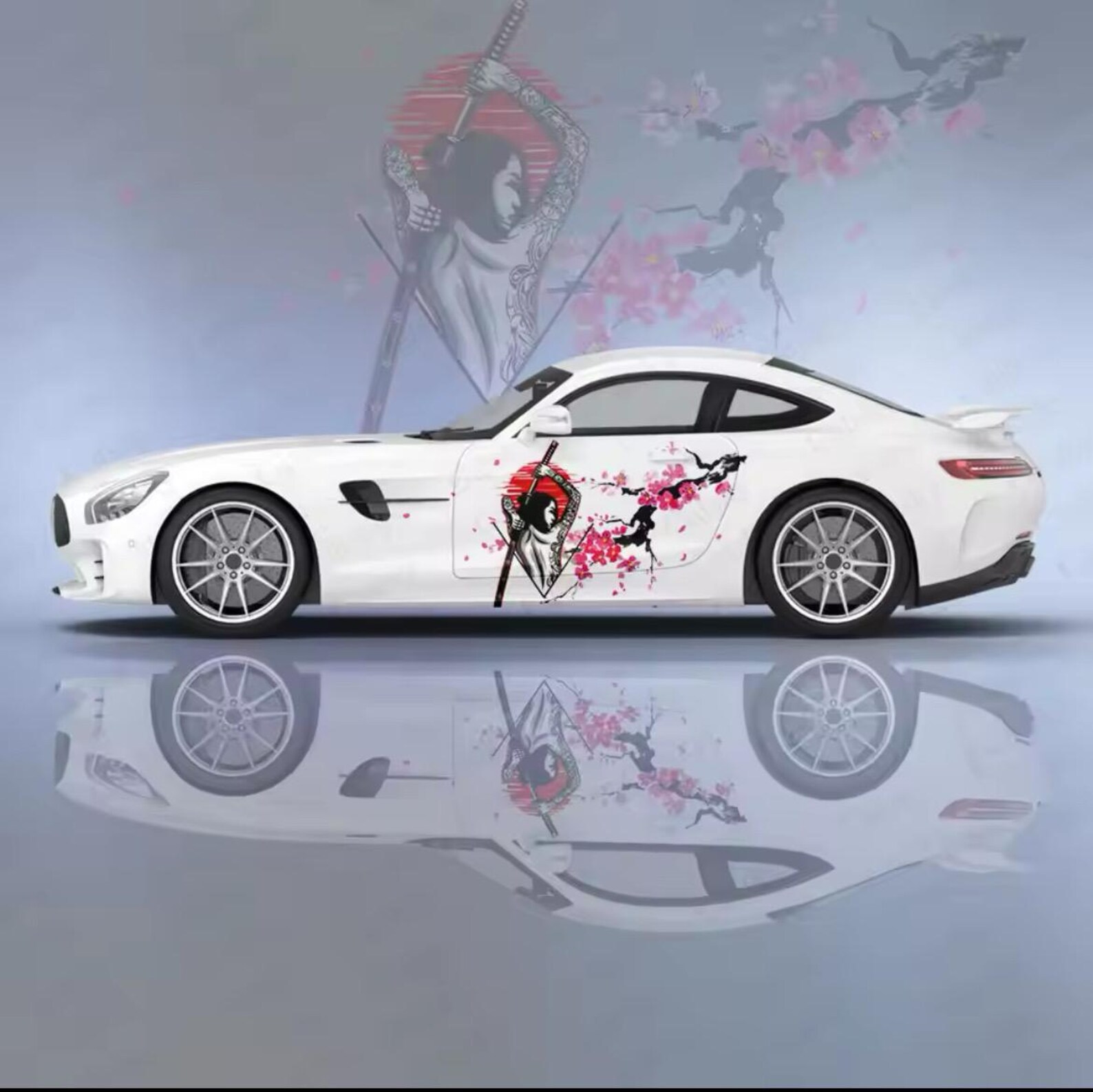 JDM Samurai Sakura Car Side Decals for Universal Fit. Decals for Honda ...