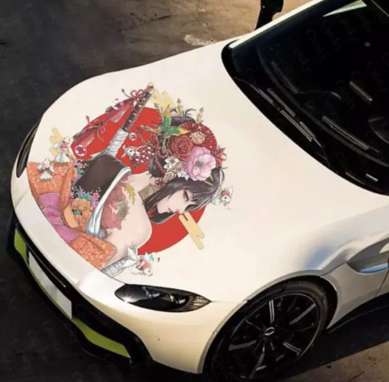 JDM Samurai Sakura Car Side Decals for Universal Fit. Decals for Honda, Nissan, Toyota, BMW ...