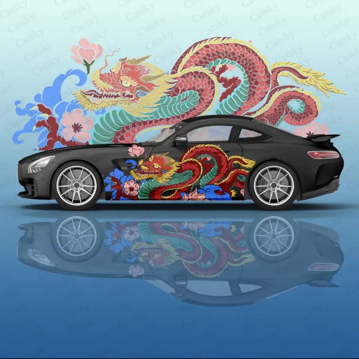 Dragon JDM Samurai Car Decal Universal Fit Custom Car Decals for All ...