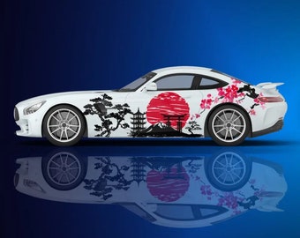 JDM Samurai Sakura Car Side Decals for Universal Fit. Decals for Honda ...