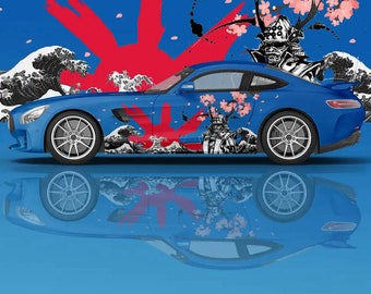 JDM Samurai Sakura Car Side Decals for Universal Fit. Decals - Etsy