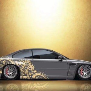 Tatau Wrap Design Pattern Wrap Design Art Universal Fit Car Wrap Car ...