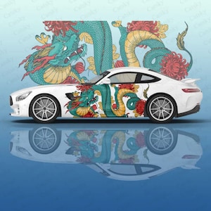Dragon JDM Samurai Car Decal; Universal Fit Custom Car Decals for All ...
